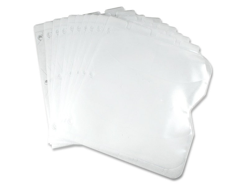 8 Disc Cd/dvd/blu-ray Binder Page With Safety-sleeve - Pack of 20 - Etsy