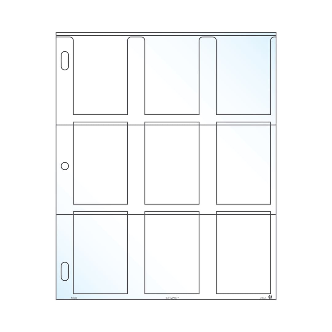 Nine Pocket Pages Sized for Small Instant Film Photos, Polaroid or ...