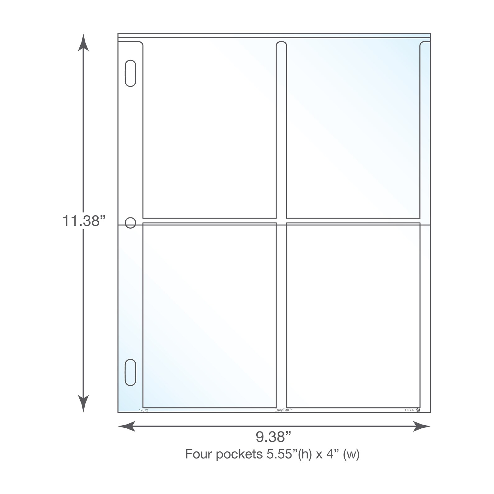 Four Pocket Page Protectors for Photos Postcards or Tarot - Etsy