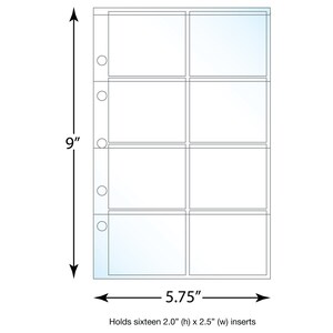 Movie Ticket Stub/large Postage Stamp Pages, Fits Unikeep Mini Binder ...