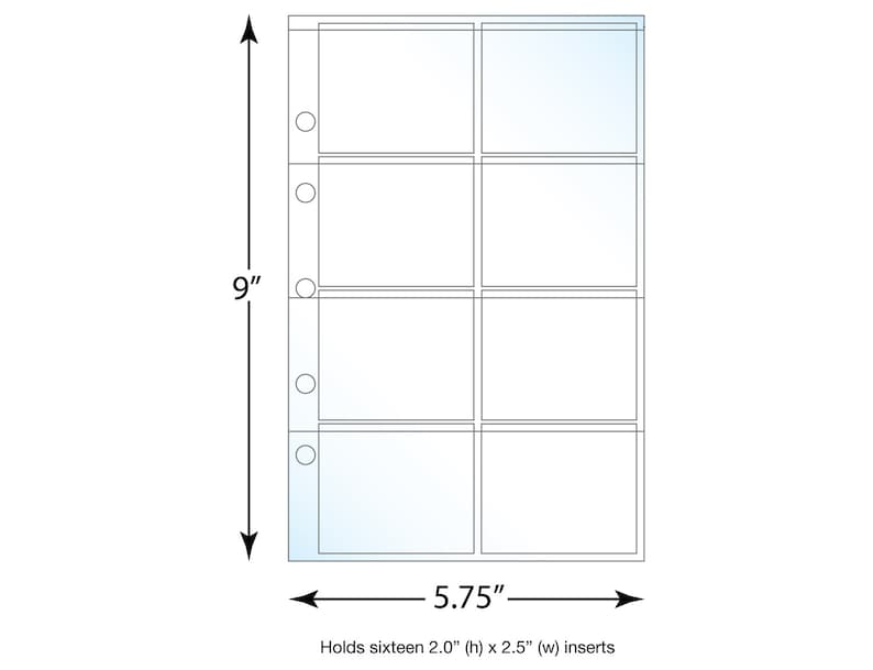 Movie Ticket Stub/large Postage Stamp Pages, Fits Unikeep Mini Binder ...