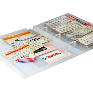 A5 Mini Binder Ticket Protectors: Concert & Event Storage (pack of 20 ...