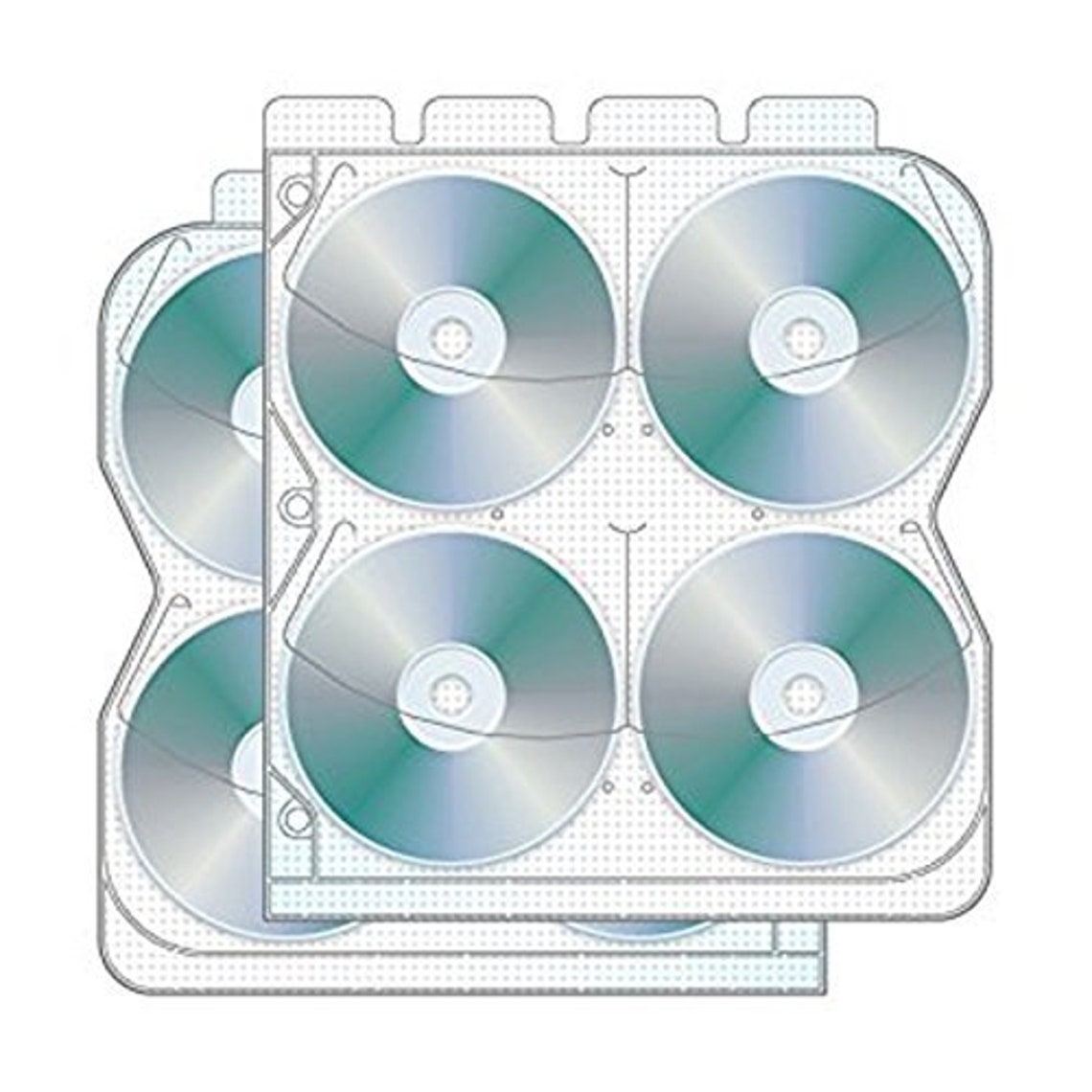 8 Disc Cd/dvd/blu-ray Binder Page With Safety-sleeve Pack of | Etsy