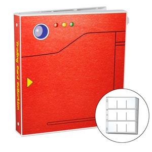 Pokemon Pokedex Themed Trading Card Album for Pokemon Cards, W/ 25 ...