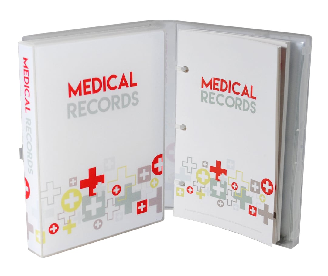 Family Medical Record Keeper Journal/organizer Album (2 Adults, 3 ...
