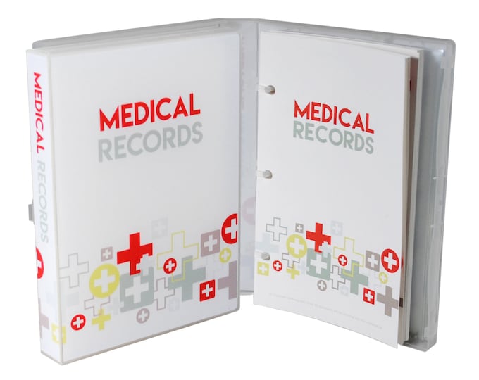 Family Medical Record Keeper Journal/organizer Album (2 Adults, 3 ...