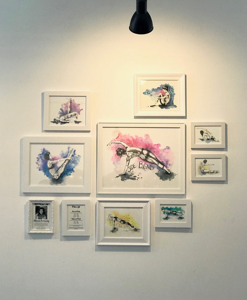 Pilates Art Print Set Pilates Painting Pilates Drawing Pilates - Etsy