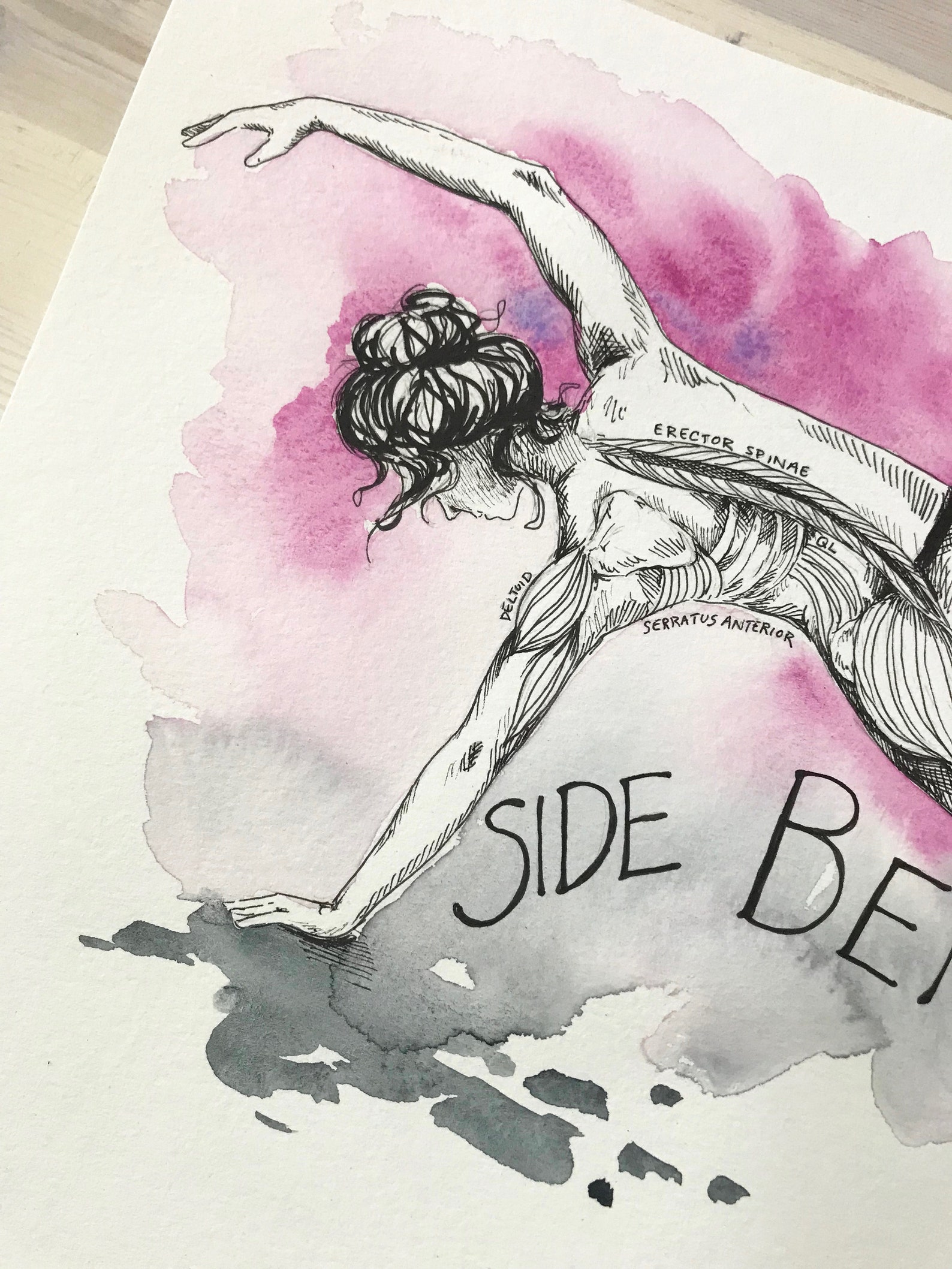 Pilates Printable Art, Pilates Digital Download, Pilates Exercise Art ...