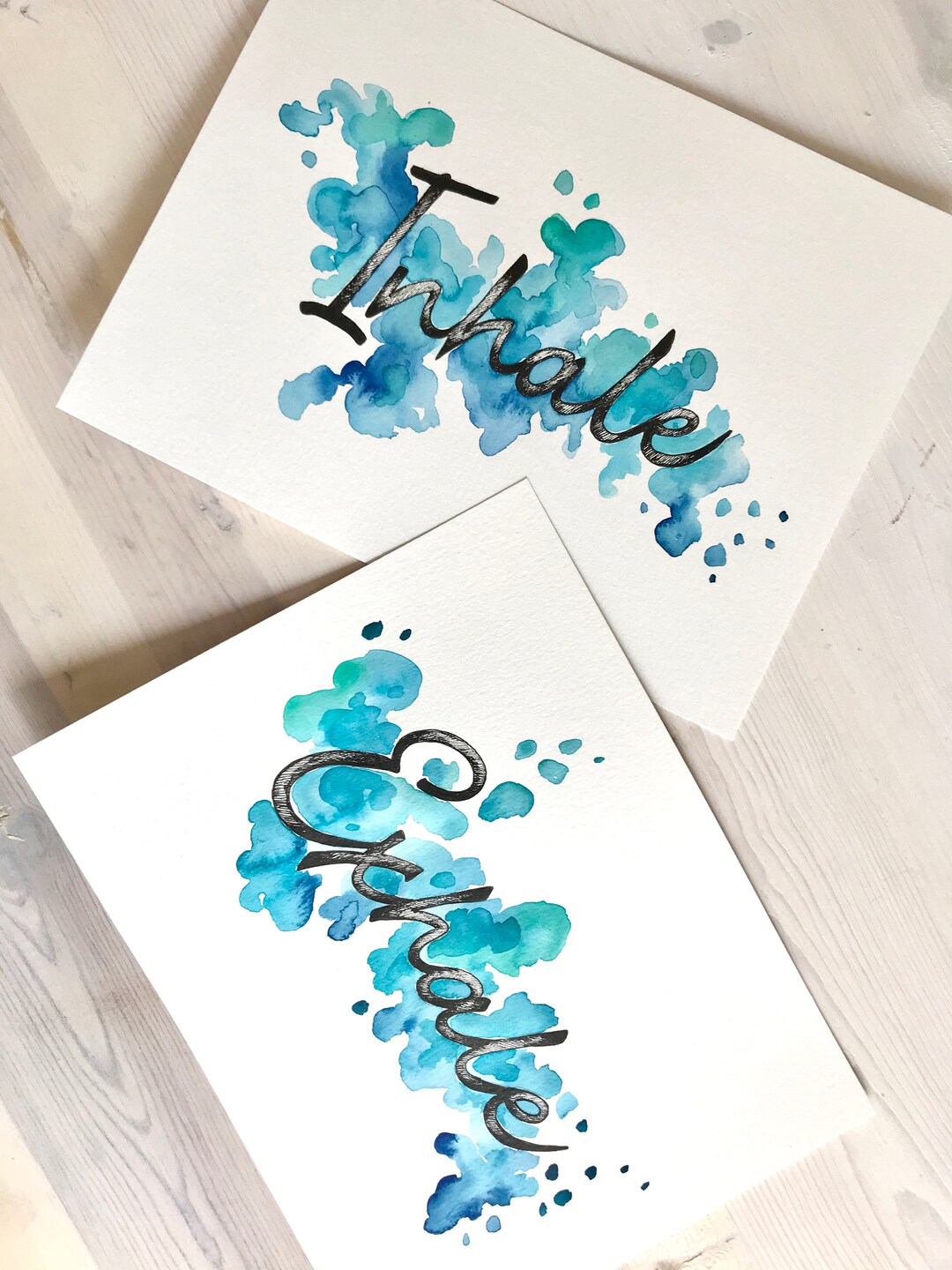 Inhale, Exhale Word Art Print, Pilates Art Print, Pilates Studio Decor ...