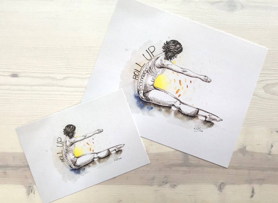 Pilates Art Print Set Pilates Painting Pilates Drawing Pilates - Etsy