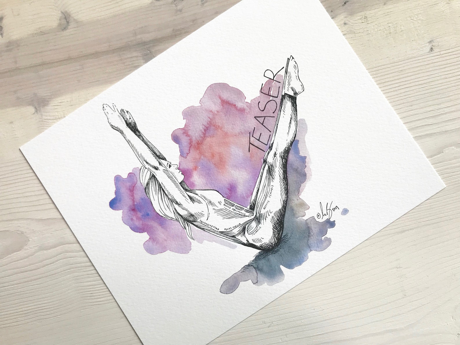 Pilates Artwork Pilates Teaser Pilates Studio Decor Wall Art | Etsy