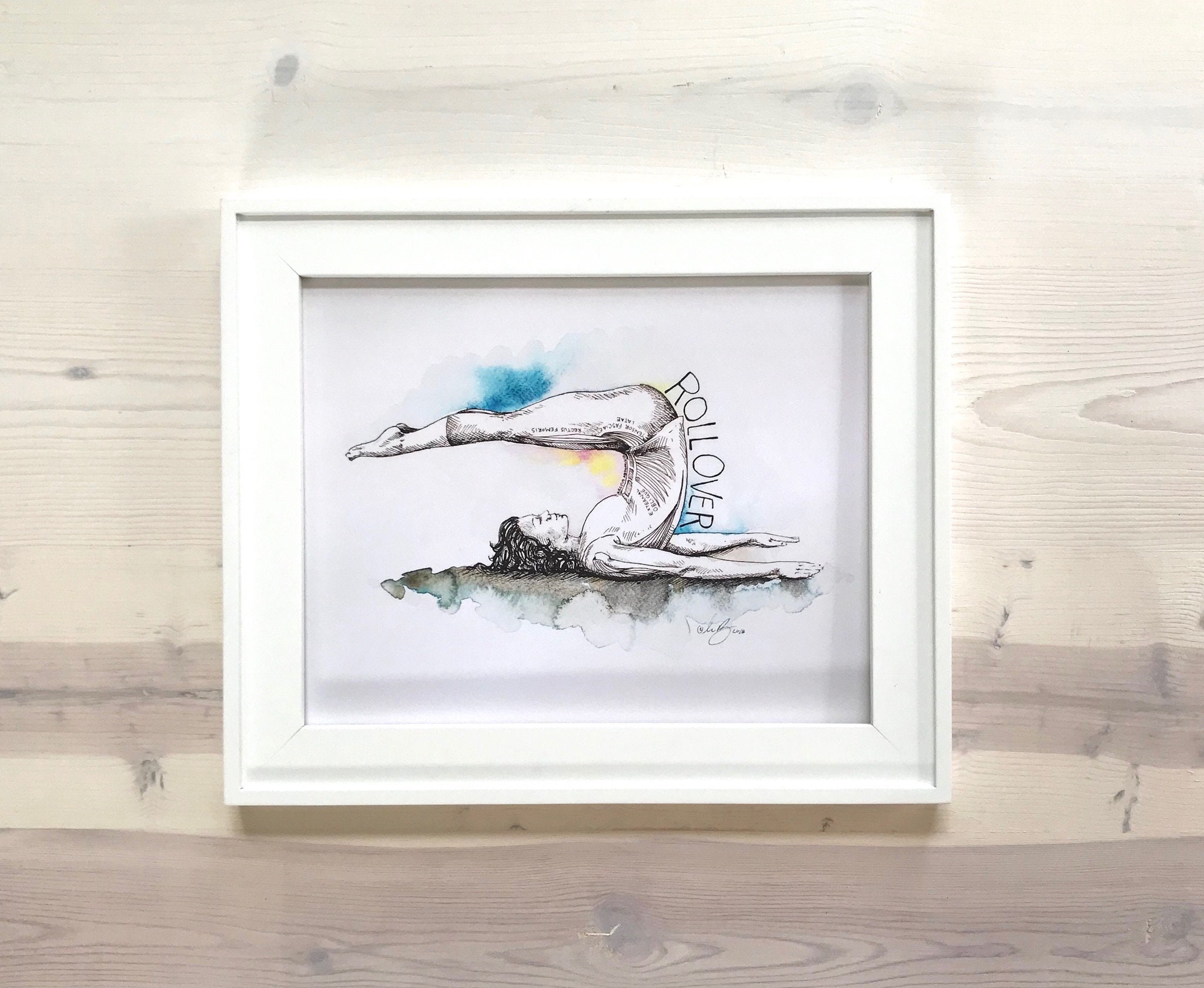 Pilates Printable Art, Pilates Digital Download, Pilates Exercise Art ...