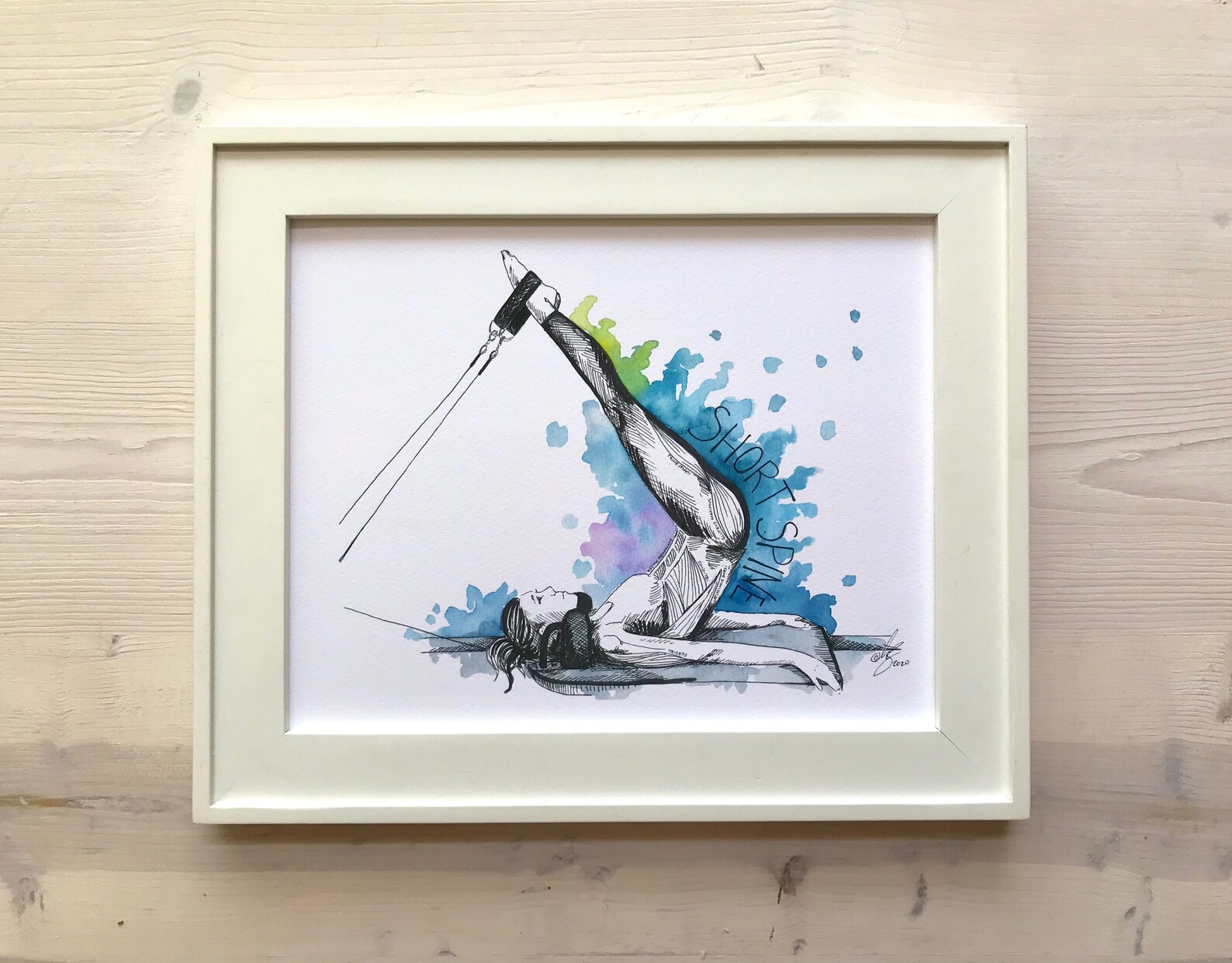 Short Spine Pilates Art Pilates Wall Art Pilates Studio Wall - Etsy