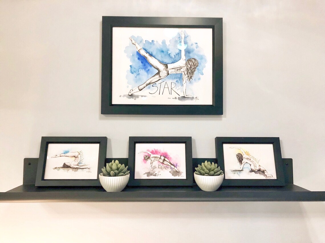 Pilates Art Print Set Pilates Painting Pilates Drawing Pilates - Etsy