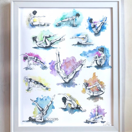 PILATES POSTER Pilates Art Print Pilates Studio Decor - Etsy