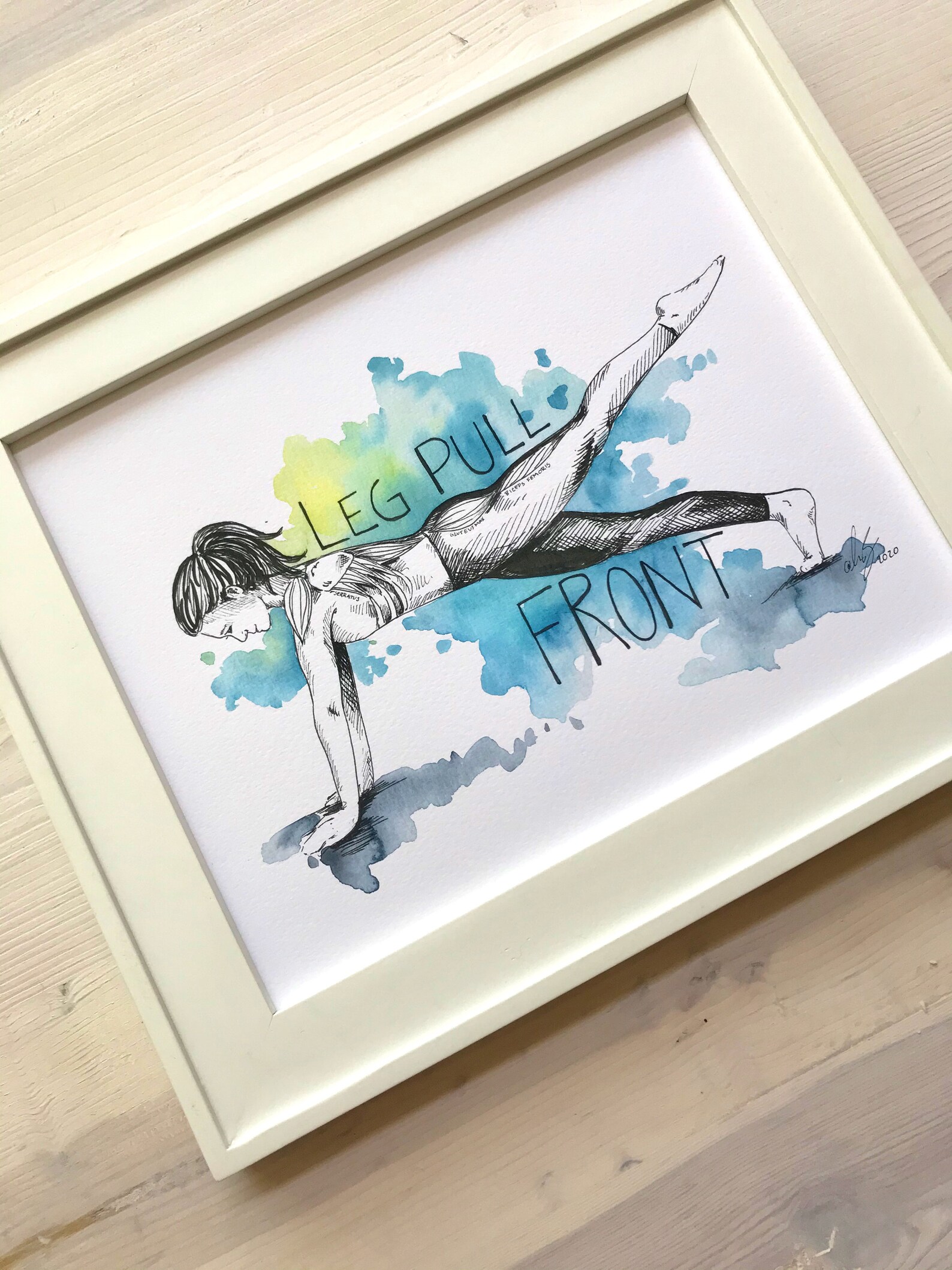 Pilates Art Leg Pull Front Female Pilates Wall Art Pilates - Etsy