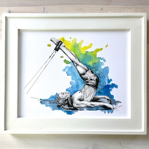 Pilates Short Spine Exercise Male, Reformer Exercises, Pilates Artwork ...