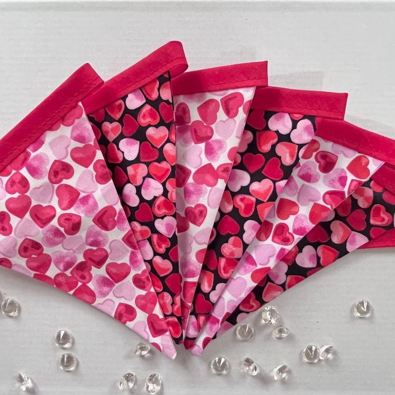 Fabric Bunting Hearts - Etsy UK