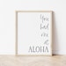 You Had Me at Aloha Print, Aloha Sign, Hawaii Decor, Island Print ...