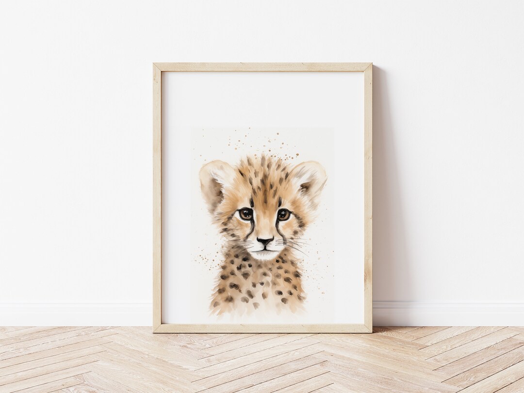 Cheetah Digital Print, Cheetah Nursery Decor, African Animal Print ...