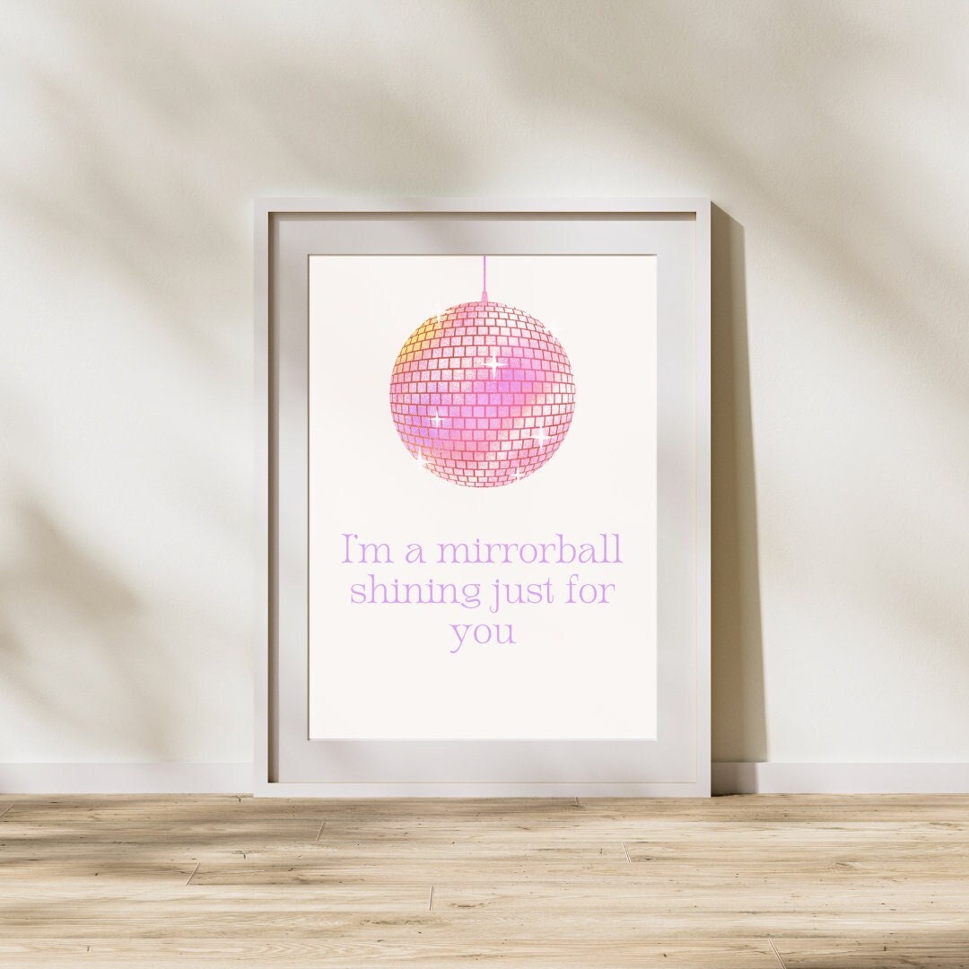 Mirrorball Color Lyric PRINTABLE / Taylor Swift Art Folklore - Etsy