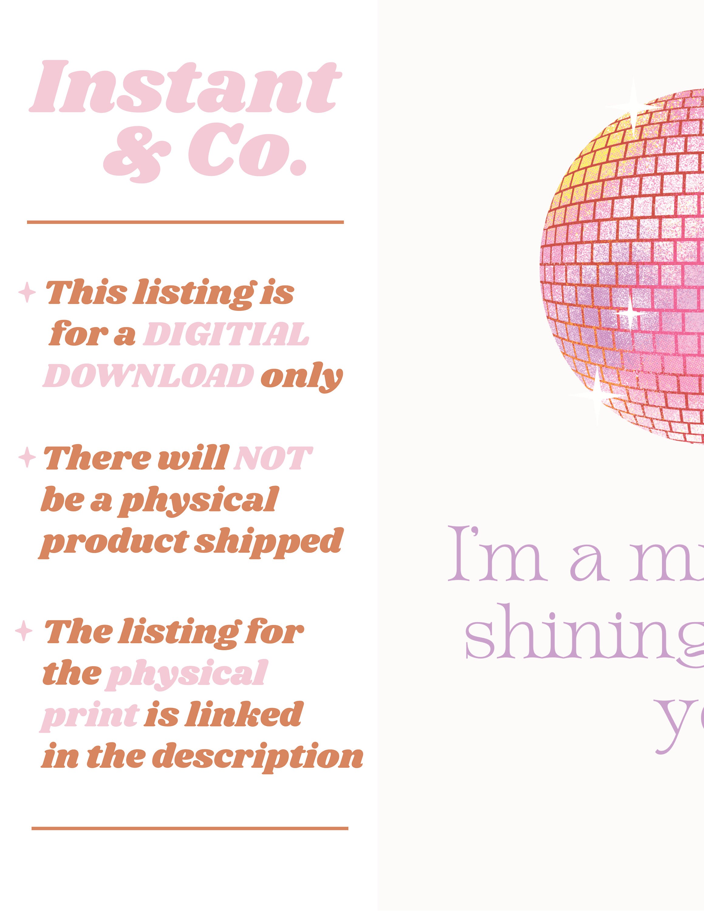 Mirrorball Color Lyric PRINTABLE / Taylor Swift Art Folklore - Etsy