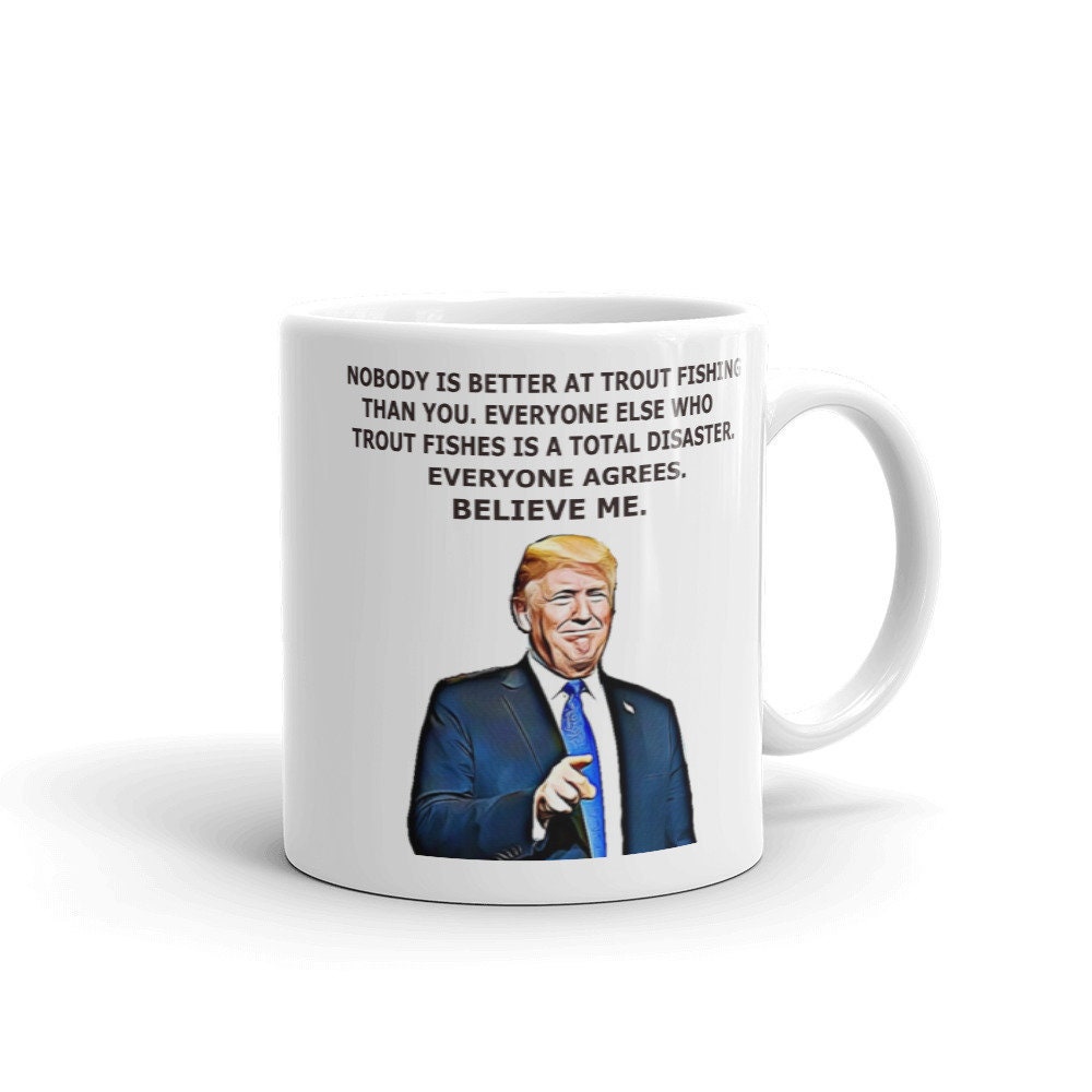 Funny Best Trout Fishing Fisherman Hilarious Trump Everyone - Etsy