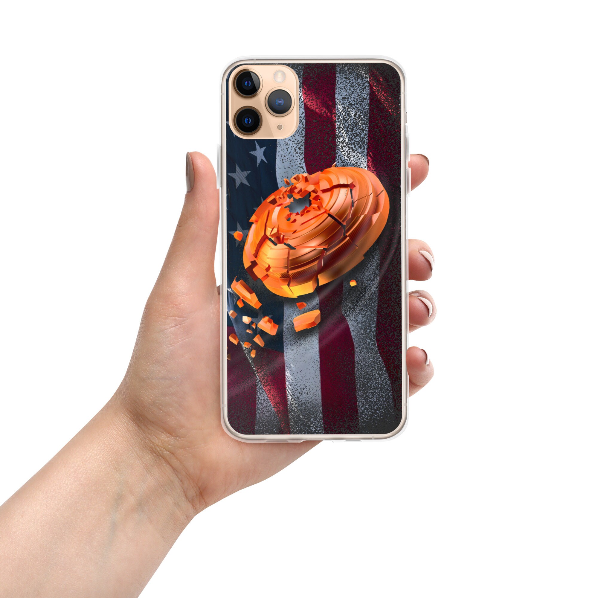 America Flag Patriotic Skeet Trap Sporting Clays Gift Idea iPhone Case ...