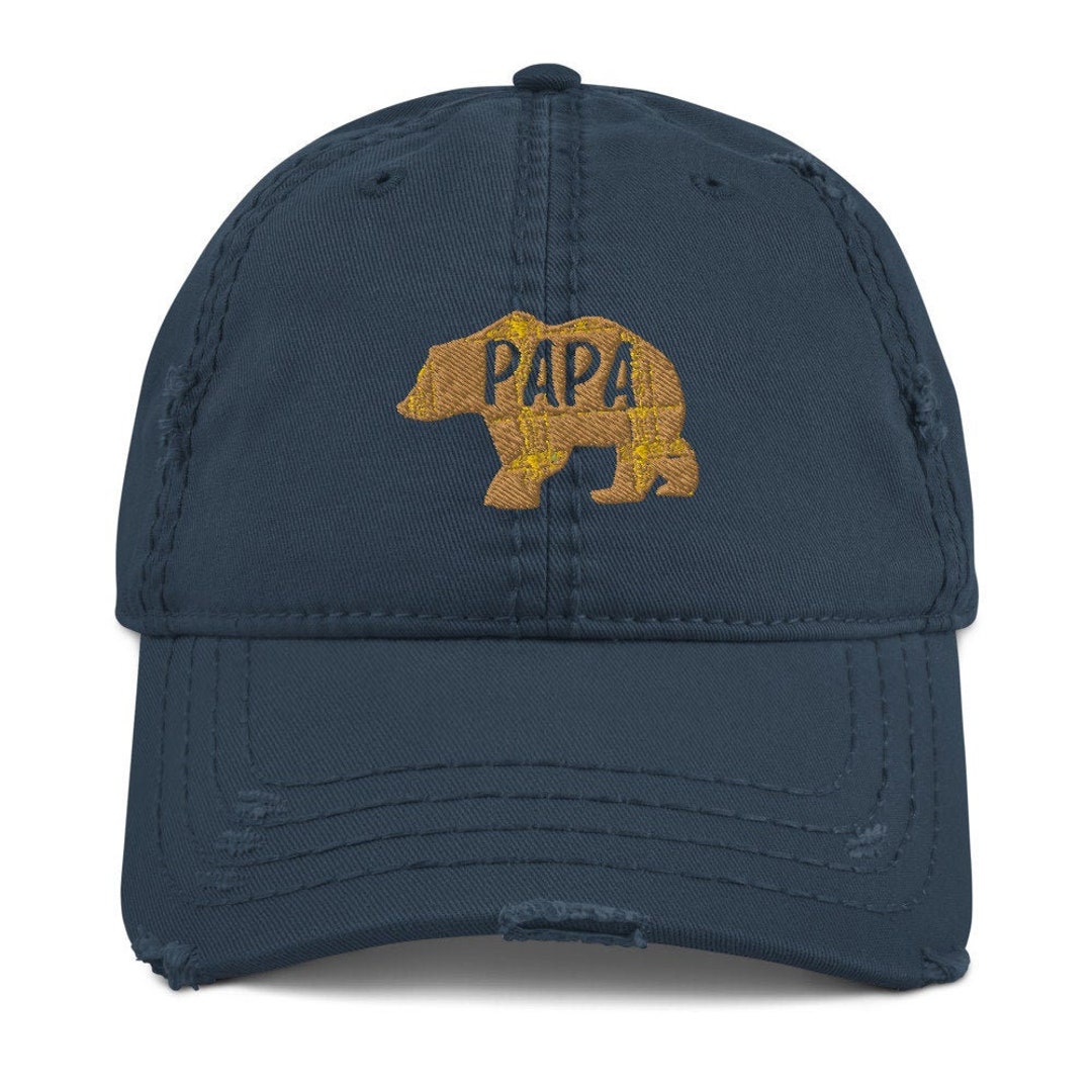 Papa Bear Unique Retro Father's Day Clever Distressed Dad Hat - Etsy