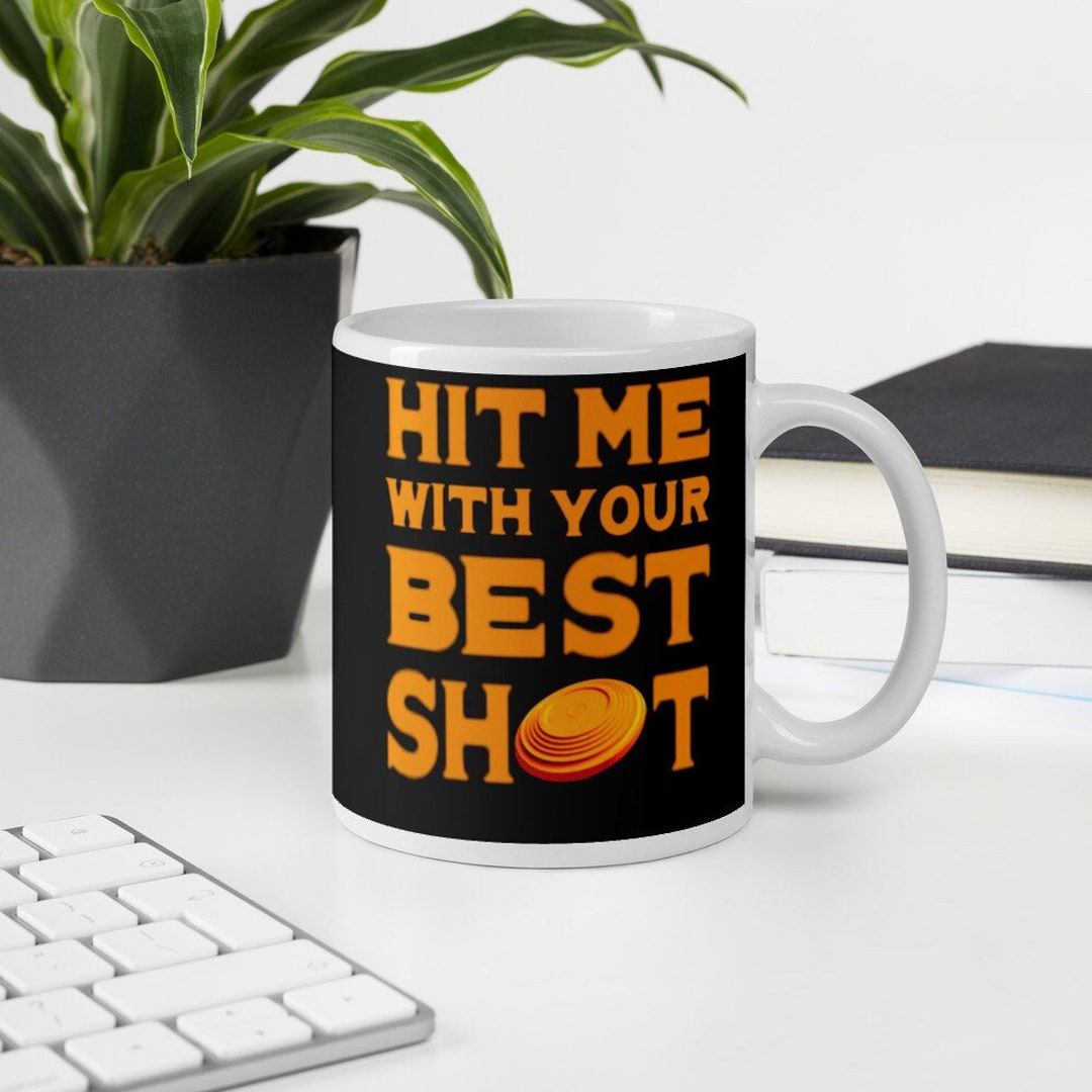 Best Shot Funny Clay Pigeon Target Skeet Target Shooting White Glossy ...