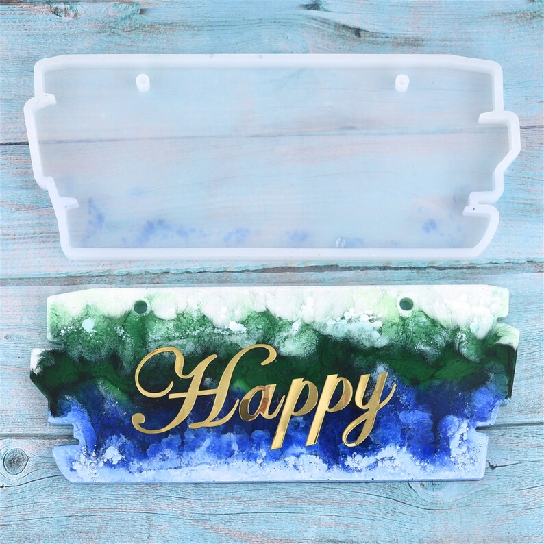 House Door Name Number Plate Silicone Mold Resin Casting | Etsy