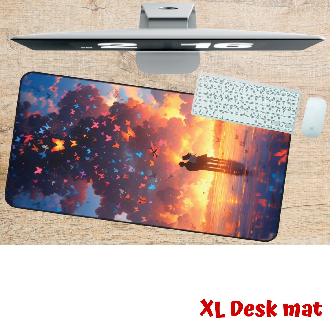 Kawaii Japanese Desk Mat, Gaming Desk Mat, Cute Desk Mat, Extra Large ...