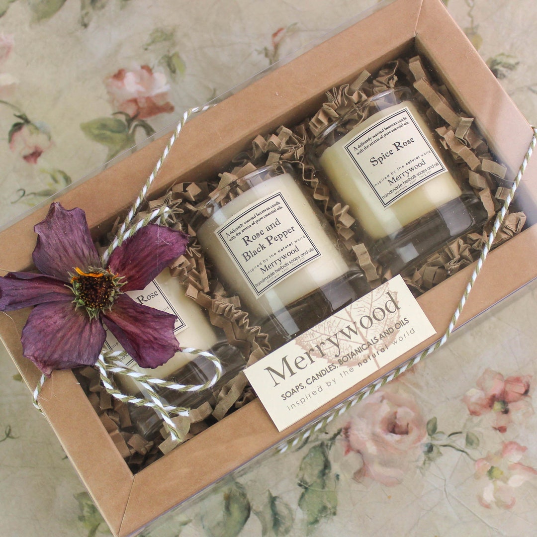 Three Candle Gift Box - Etsy