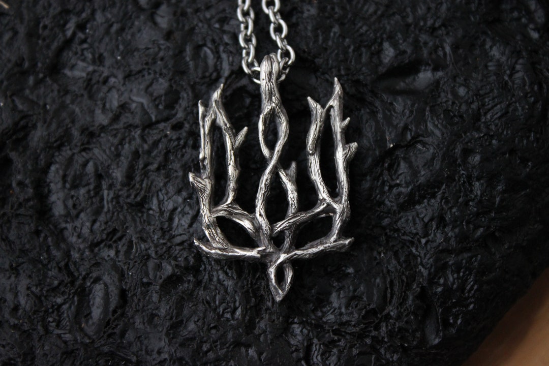 Silver Trident. Ukrainian Necklace. Tryzub Pendant. Stand With Ukraine ...
