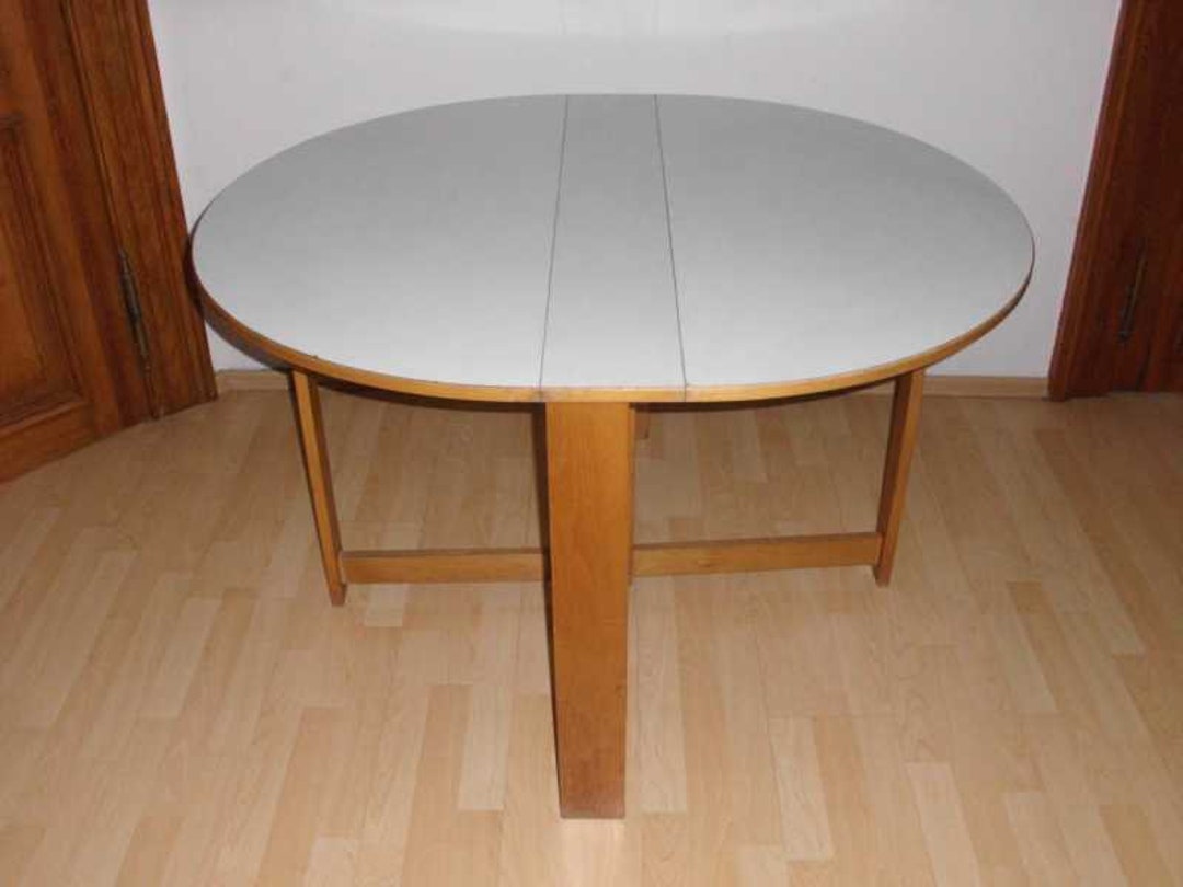 Foldable Table Made of Beech and Resopal Table Top - Etsy