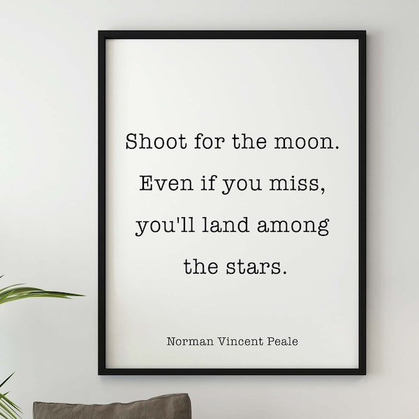 Shoot for Moon - Etsy