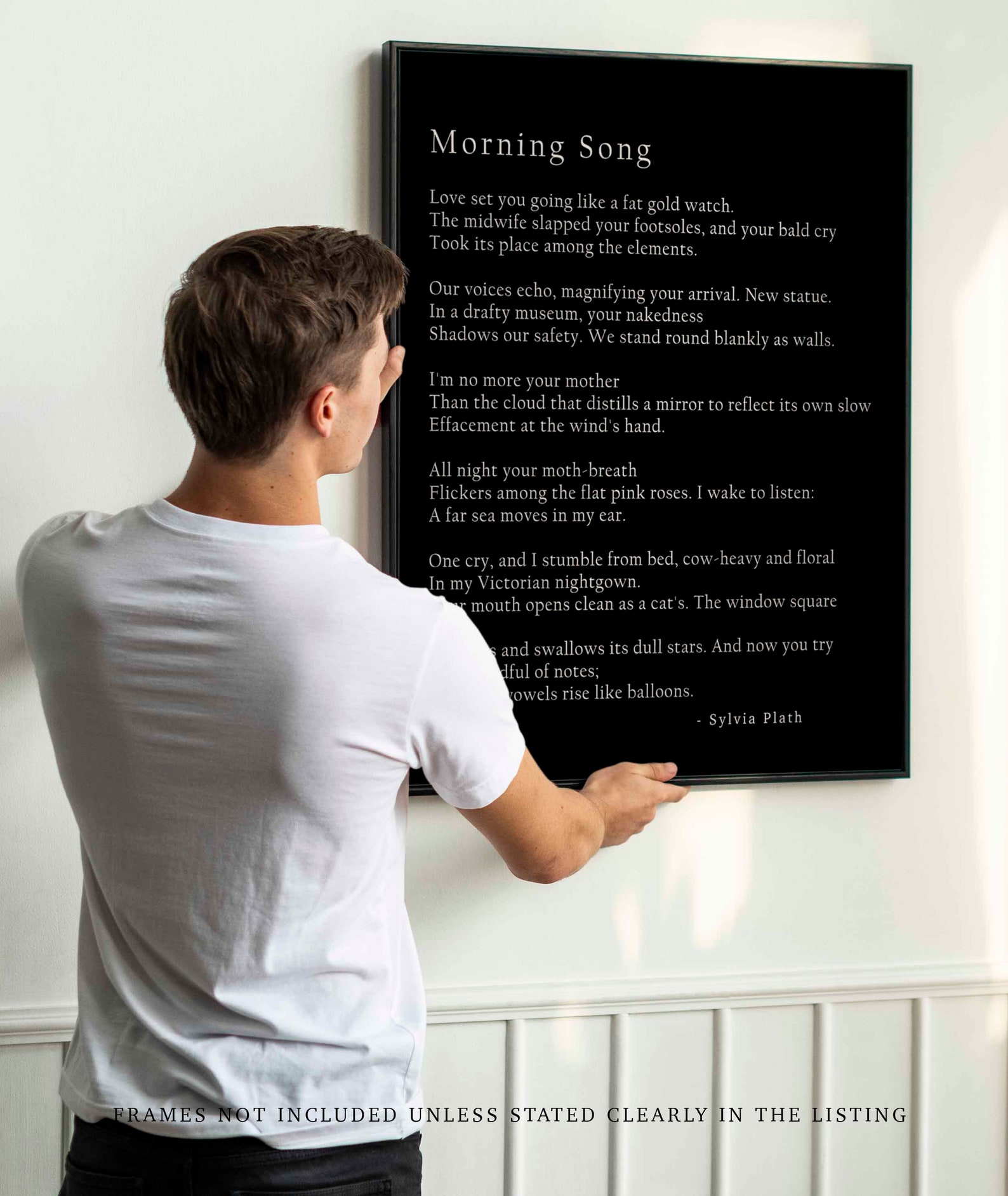 Morning Song Poem by Sylvia Plath Poetry Print Library Art - Etsy