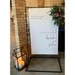 Sign Stand Welcome 5'x3' Black Signage Stand Wedding Sign Stand Black ...