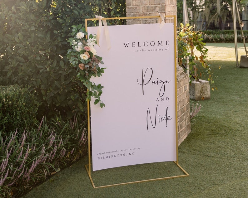 Sign Stand Welcome 5'x3' Black Signage Stand - Etsy