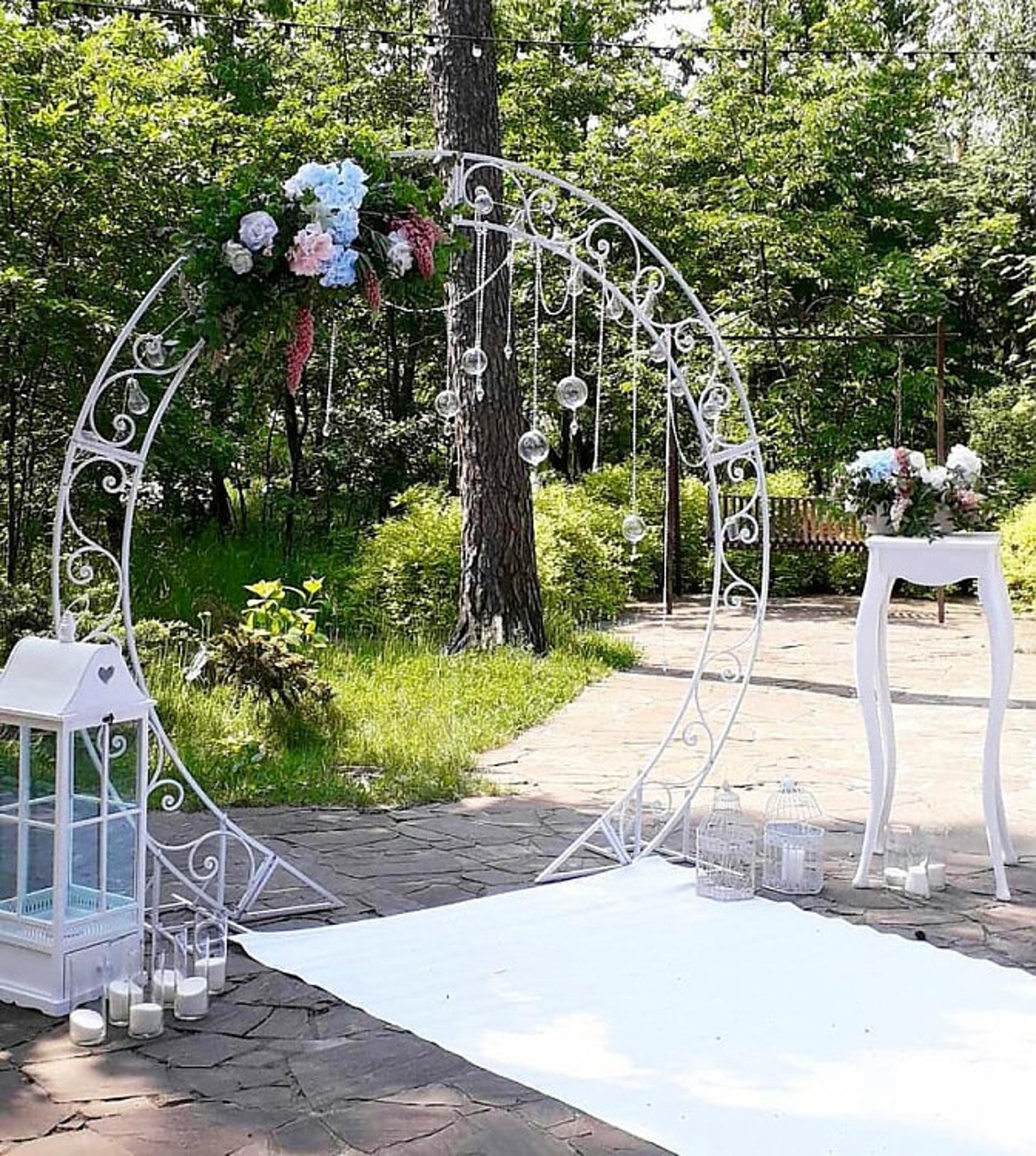 Wedding Arch 2 In 1 Passable And Impassable Circle Wedding Etsy