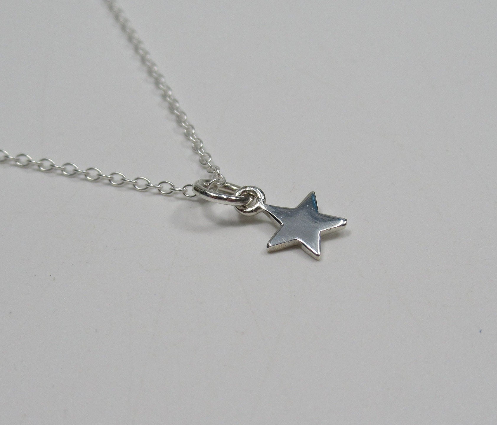 Tiny Star Pendant 925 Sterling Silver Small Celestial Sky - Etsy