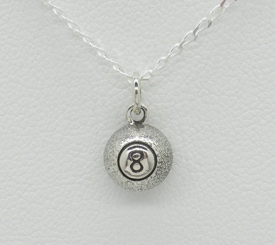 Magic 8 Ball Pendant Reversible Magic Eight Ball Necklace Paranormal ...
