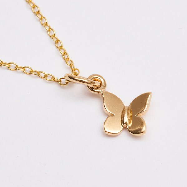 Tiny Gold Butterfly - Etsy