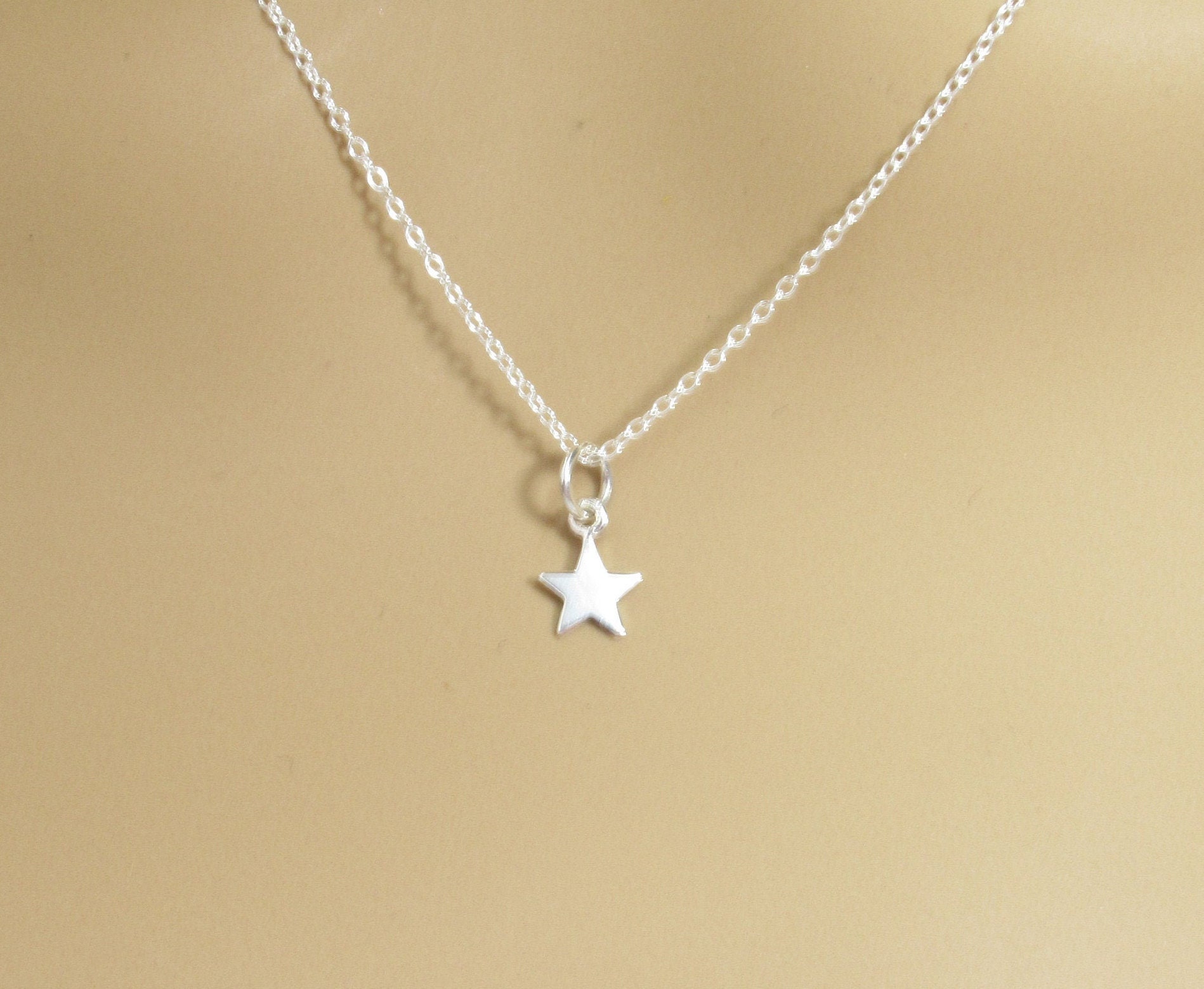 Tiny Star Pendant 925 Sterling Silver Small Celestial Sky - Etsy