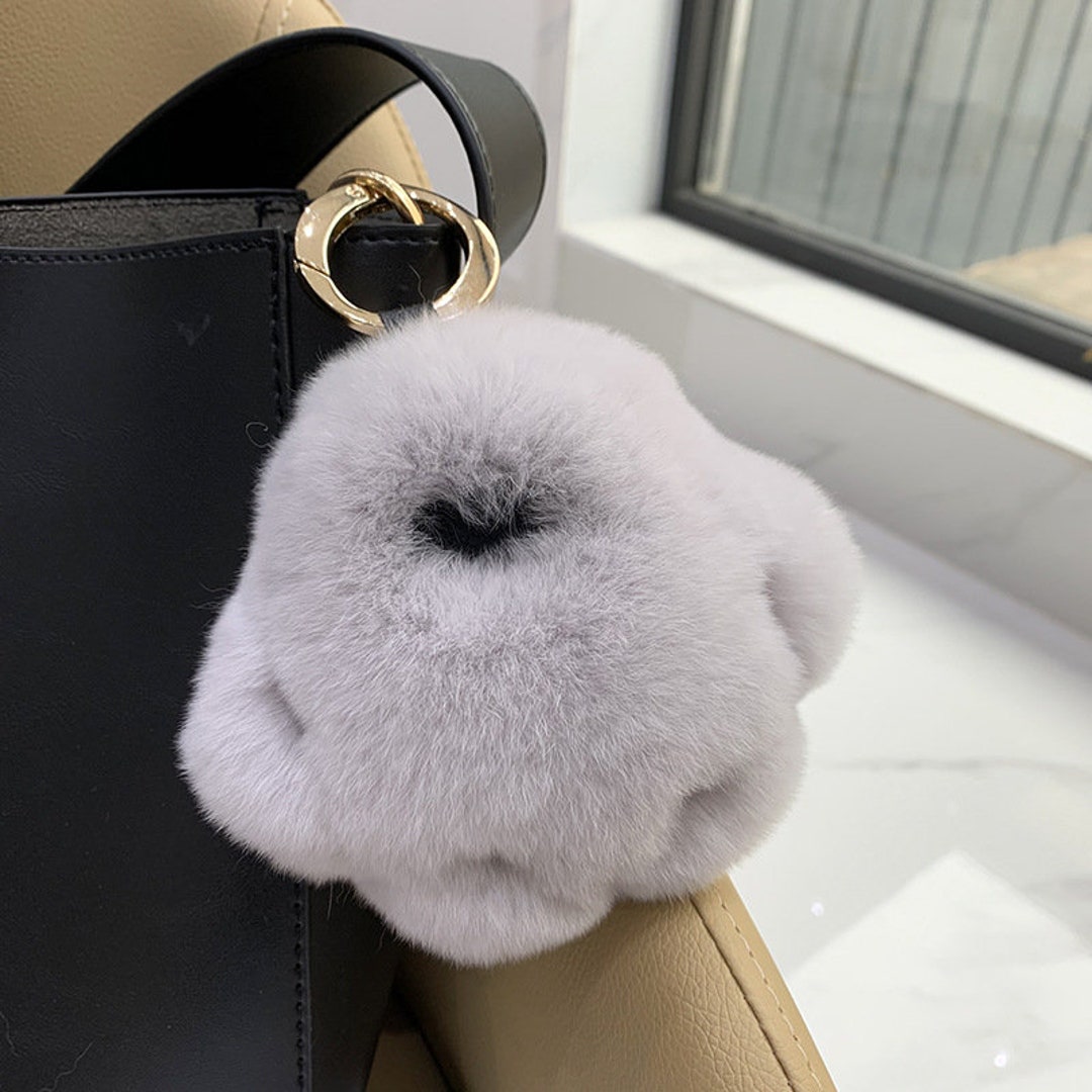 Rex Rabbit Fur Cat Claw Key Chain Plush Doll Bear Paw Accessory - Etsy