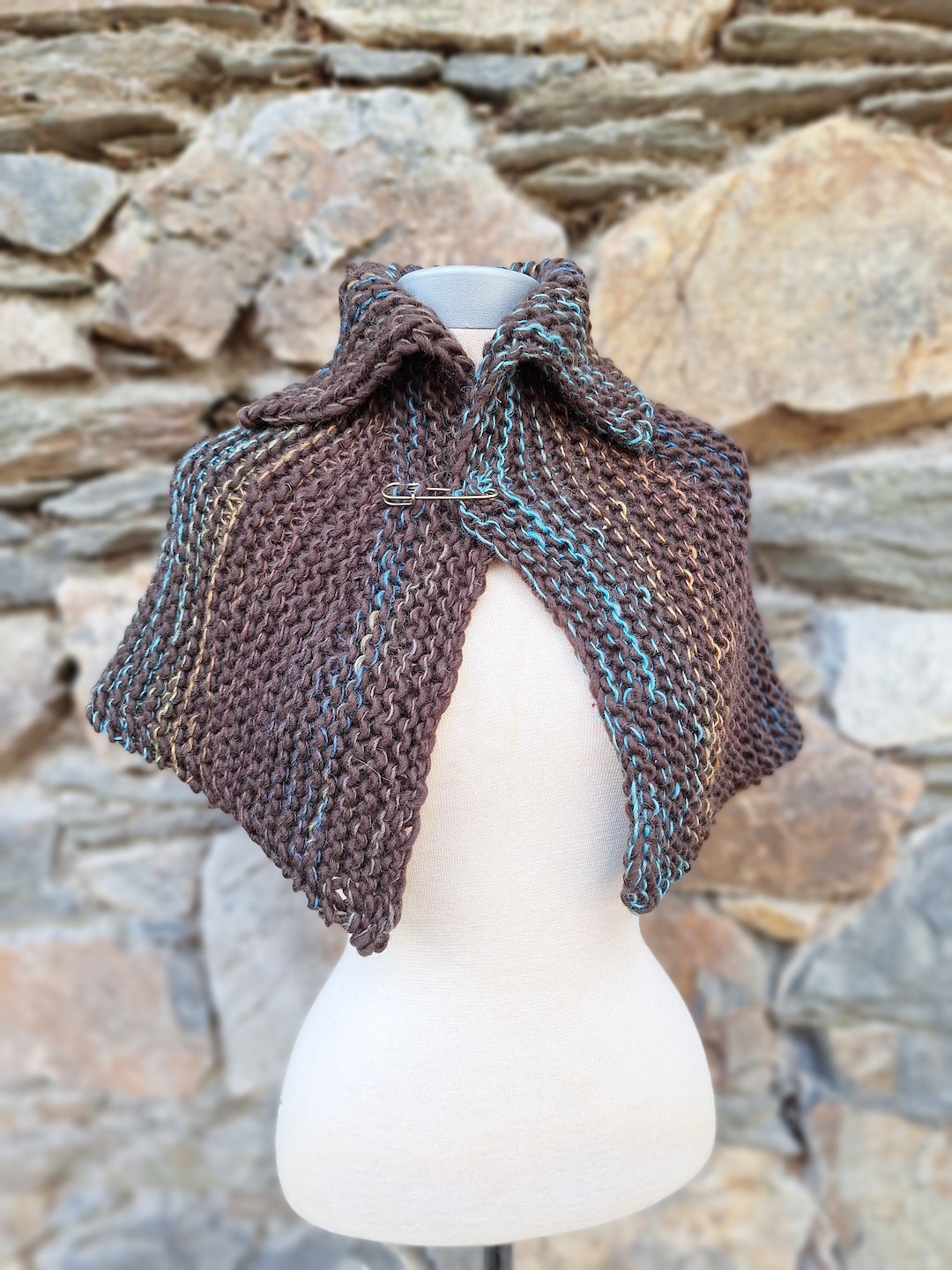 Heavy, Thick Cape Made of Pure Sheep's Wool, LARP, Medieval Poncho ...