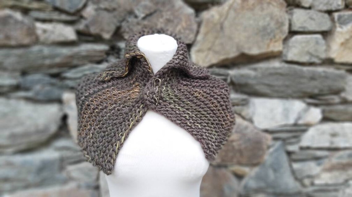 Knitted Cape, Shawl, Shawl, Medieval, Claire, Poncho, Plaid, Cloak ...