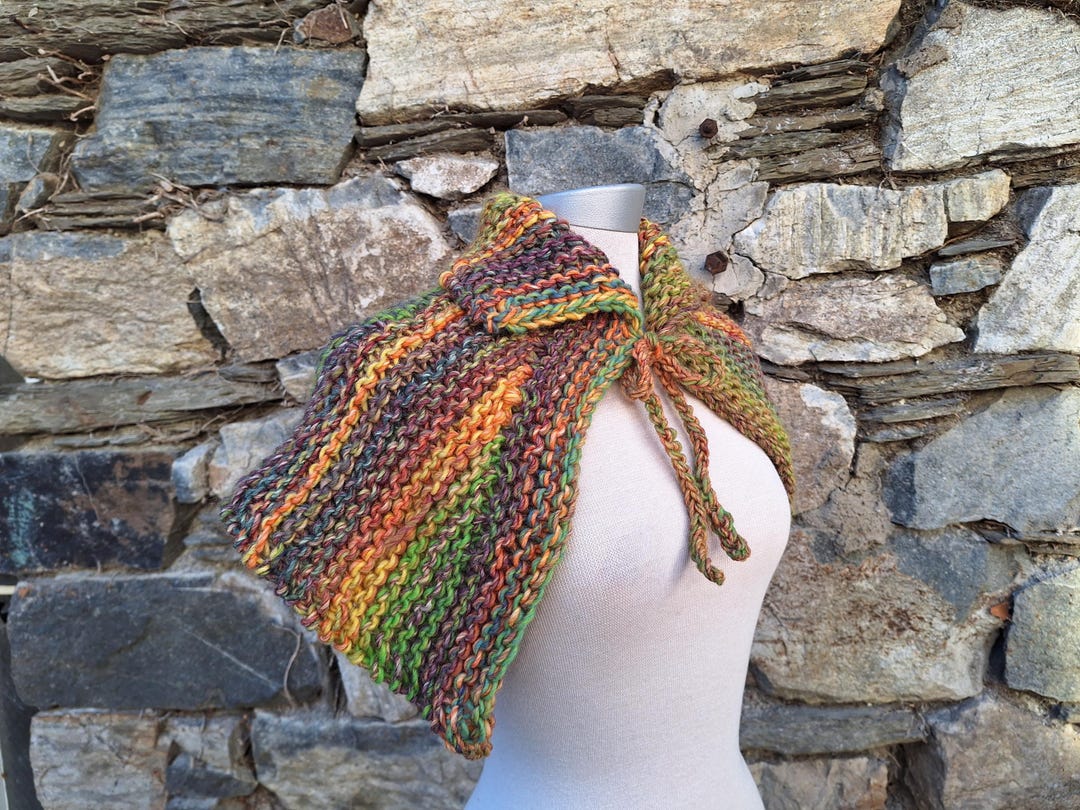 Knitted Cape, Shawl, Scarf, Medieval, Claire, Poncho, Plaid, Cloak ...