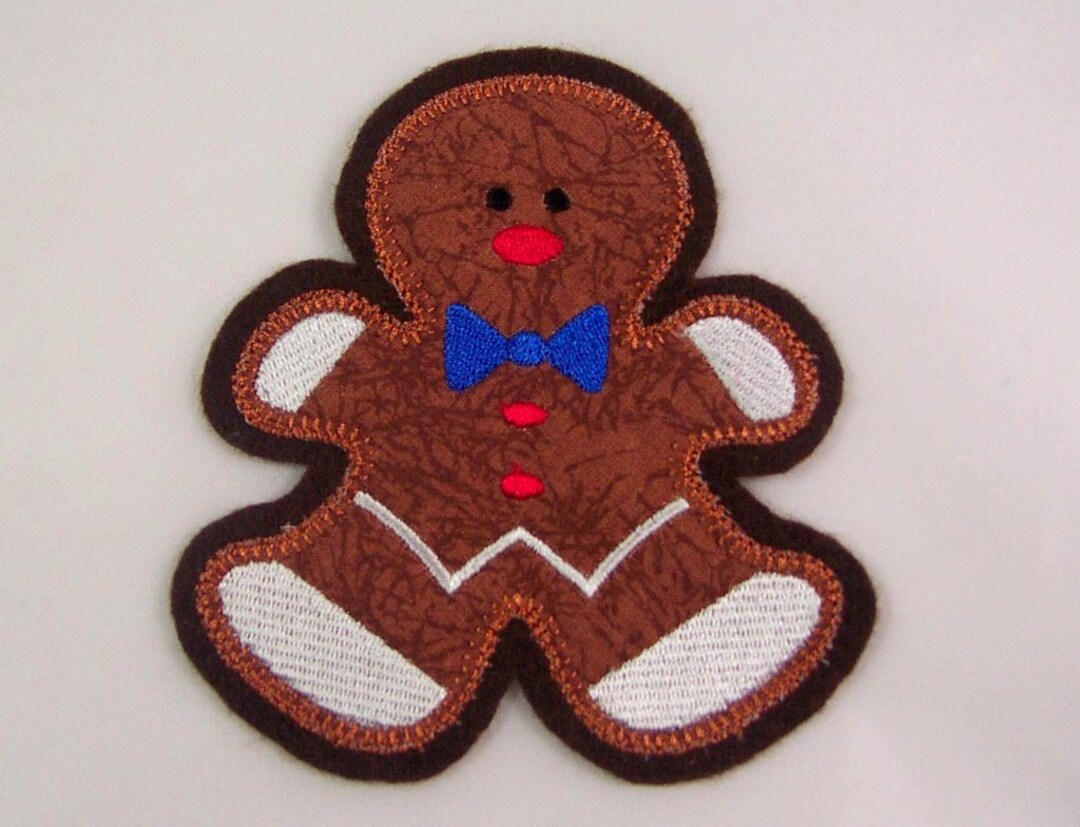 Gingerbread Man, Patch - Etsy