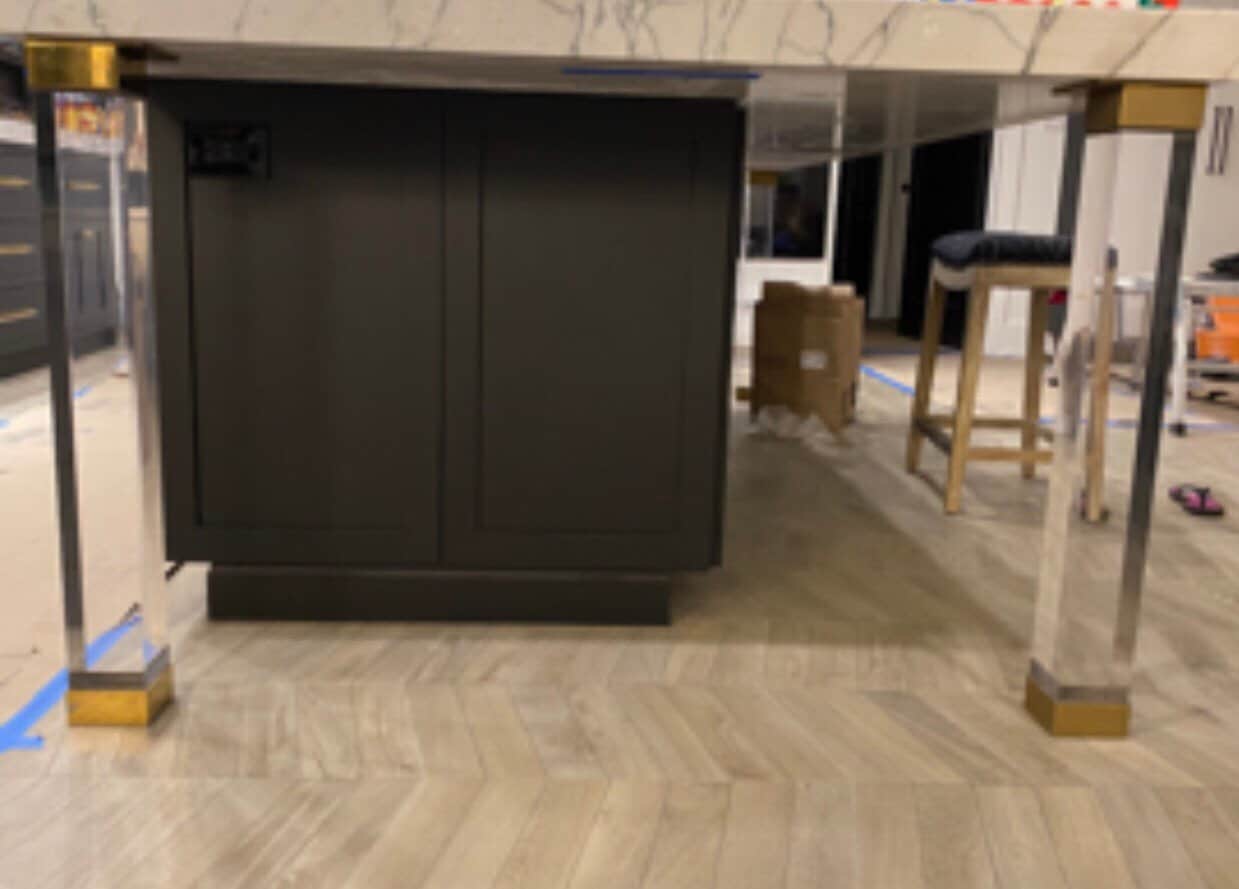 Countertop Support Lucite Leg, Kitchen Island Support Beam, Acrylic ...